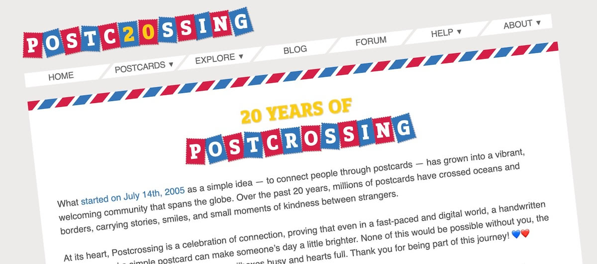 Postcrossing's 20th Anniversary Bundle (PT-1)
